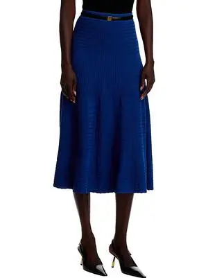 MISOOK Ribbed Midi Skirt