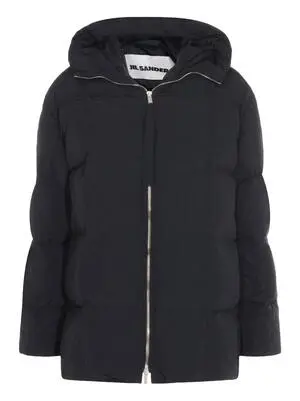JIL SANDER Herno Hooded Down Jacket - Black
