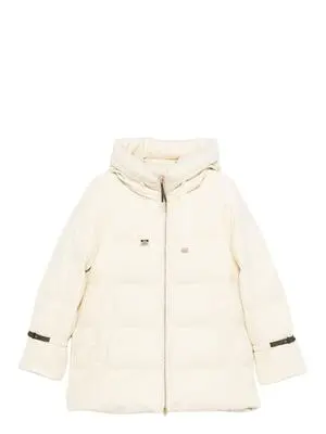 JIL SANDER Herno Hooded Down Jacket - White