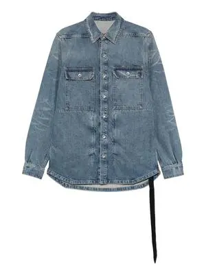 Rick Owens Denim Overshirt - Blue