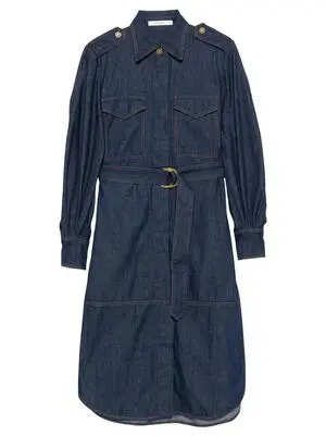 Zimmermann Denim Midi Dress - Blue