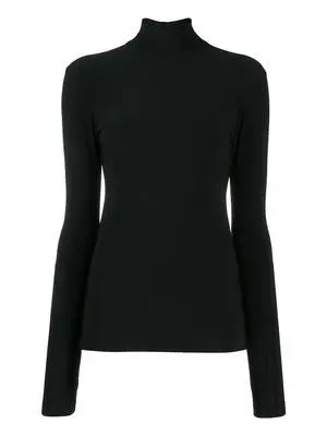 Norma Kamali Turtleneck Sweater - Black