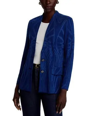 Misook Knit Blazer - Lazuli Blue