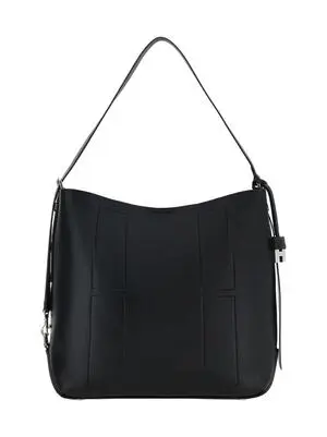 Hogan Hocket Medium Leather Hobo Bag - Black
