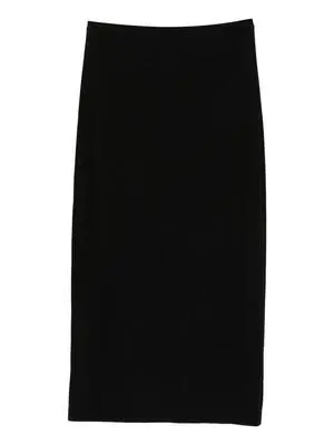 Norma Kamali Midi Pencil Skirt - Black