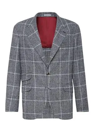 Brunello Cucinelli Wool Deconstructed Blazer - Blue