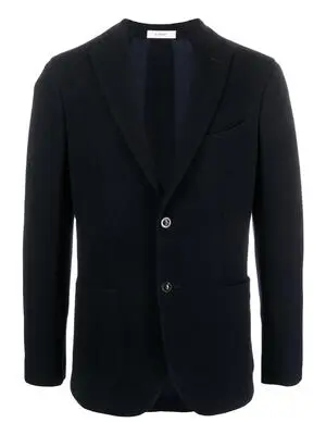 FORTE_FORTE Wool Blend Single-breasted Jacket - Blue