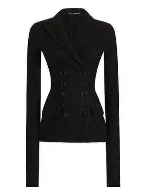 TOTEME Wool Blazer Jacket - Black