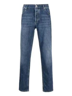 Brunello Cucinelli Denim Cotton Jeans - Sky Blue