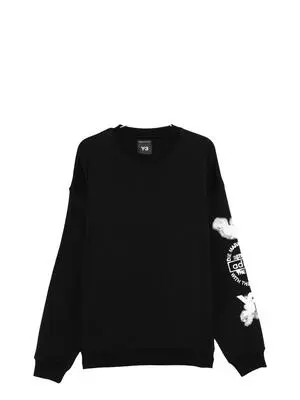 Y3 Sweatshirt With Graphic Print And Sleeve Design