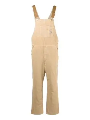Carhartt Work In Progress Cotton Overall With Logo - Brown