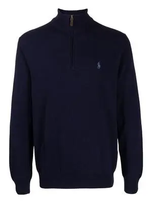 Ralph Lauren Half Zip Sweater - Blue