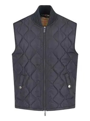 Burberry Down Vest With Logo Black