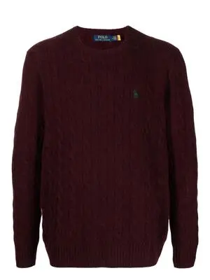 Ralph Lauren Cable Knit Sweater - Purple