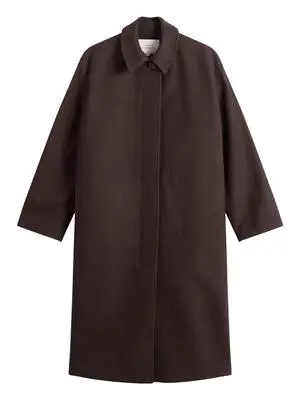 Studio Nicholson Ria A-Line Overcoat Espresso