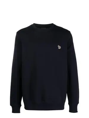 Paul Smith Sweatshirt With Zebra Motif - Blue