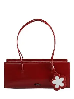 Marc Jacobs The Mirror Satchel Leather Shoulder Bag Red