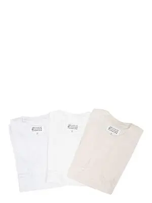 MAISON MARGIELA 3-pack Of Cotton T-shirts - Multi