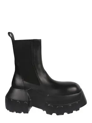 Rick Owens Beatle Mega Tractor Leather Boots - Black