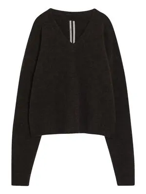 Rick Owens Tommy V-neck Jersey - Brown