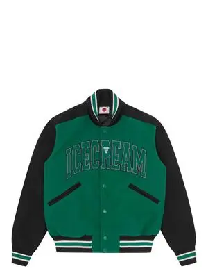 ICECREAM College Varsity Jacket - Green