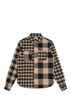ICECREAM Cotton Blend Checked Shirt - Black