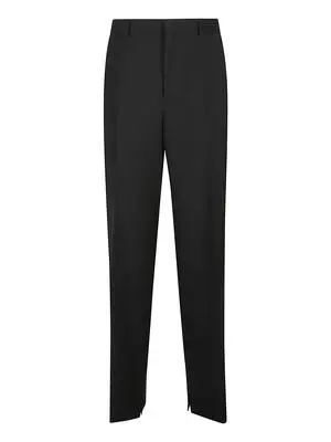 Gucci Wool Gabardine Trousers - Black