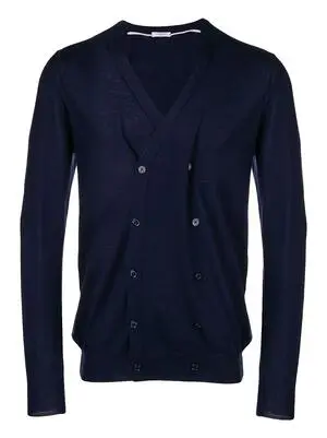 PAOLO PECORA Button Detailed Cardigan - Blue