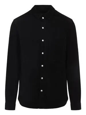Rick Owens Suede Overshirt - Black