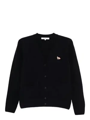 Maison Kitsuné Baby Fox Wool Cardigan - Blue