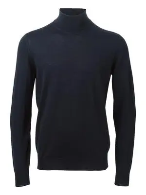 Stone Island Wool Turtleneck Sweater - Blue