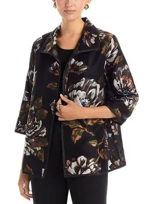 Caroline Rose Easy A-line Jacket - Multi/black