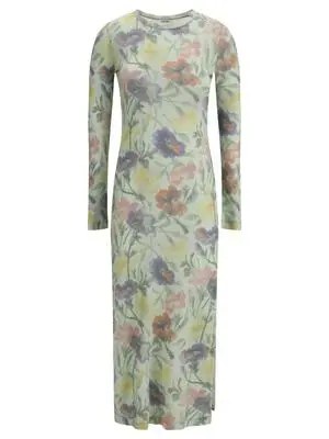 Loewe Silk Long Dress - Multi