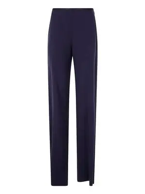 Emporio Armani Cady Trousers - Blue