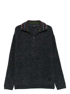 Paul Smith Half-zip Pullover Sweater - Black