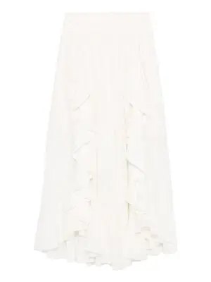 Zimmermann Acacia Cotton Maxi Skirt - White