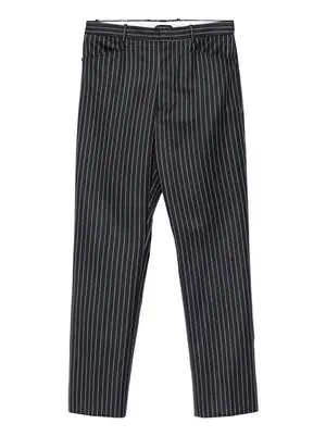TOM FORD Wool Striped Trousers - Blue