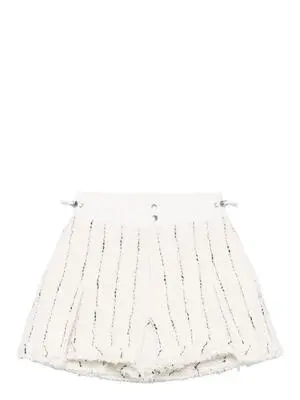Sacai Tweed Shorts - White