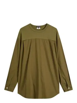 Comme Des Garçons Shirt Button Long Sleeve T-shir - Khaki