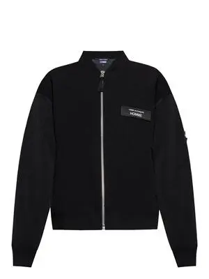 Comme Des Garçons Bomber Jacket With Application - Black