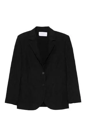 Harris Wharf London Cotton Blend Blazer Jacket - Black