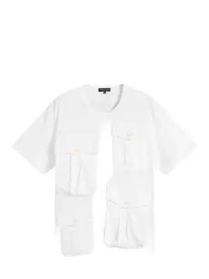 Comme Des Garçons Multi Pocket T-shirt - White