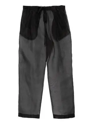 Khaite Trenton Silk Trousers - Black