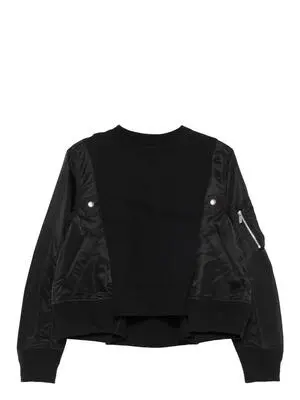 Sacai Crewneck Sweater - Black
