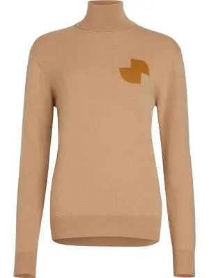 Patou Wool And Cashmere Turtleneck - Beige