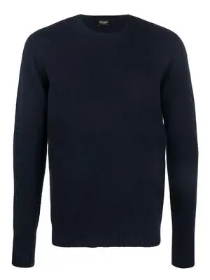 DRUMOHR Cashmere Crew Neck Sweater Blue