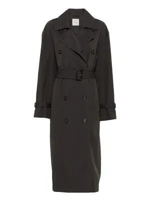 DUNST Cotton Blend Trench Coat - Black