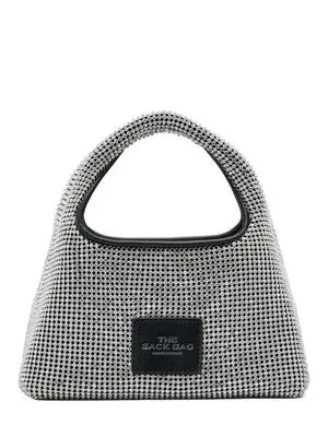Marc Jacobs The Sack Crystal Embellished Mini Hobo Bag - Black