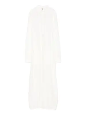 TOTEME Silk Shirtdress - White
