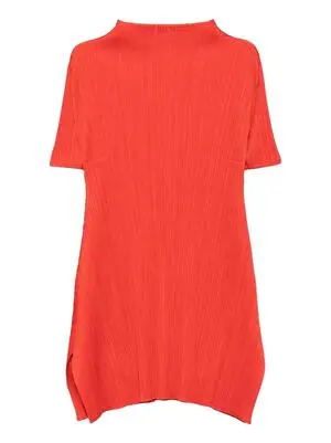 Issey Miyake Pleated Midi Tunic - Red